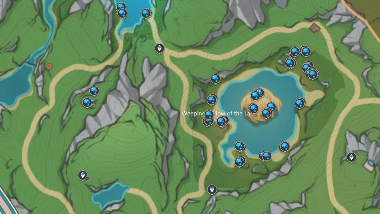 All Lakelight Lily Locations and Best Farming Route in Genshin Impact | Where to Find the Main ...