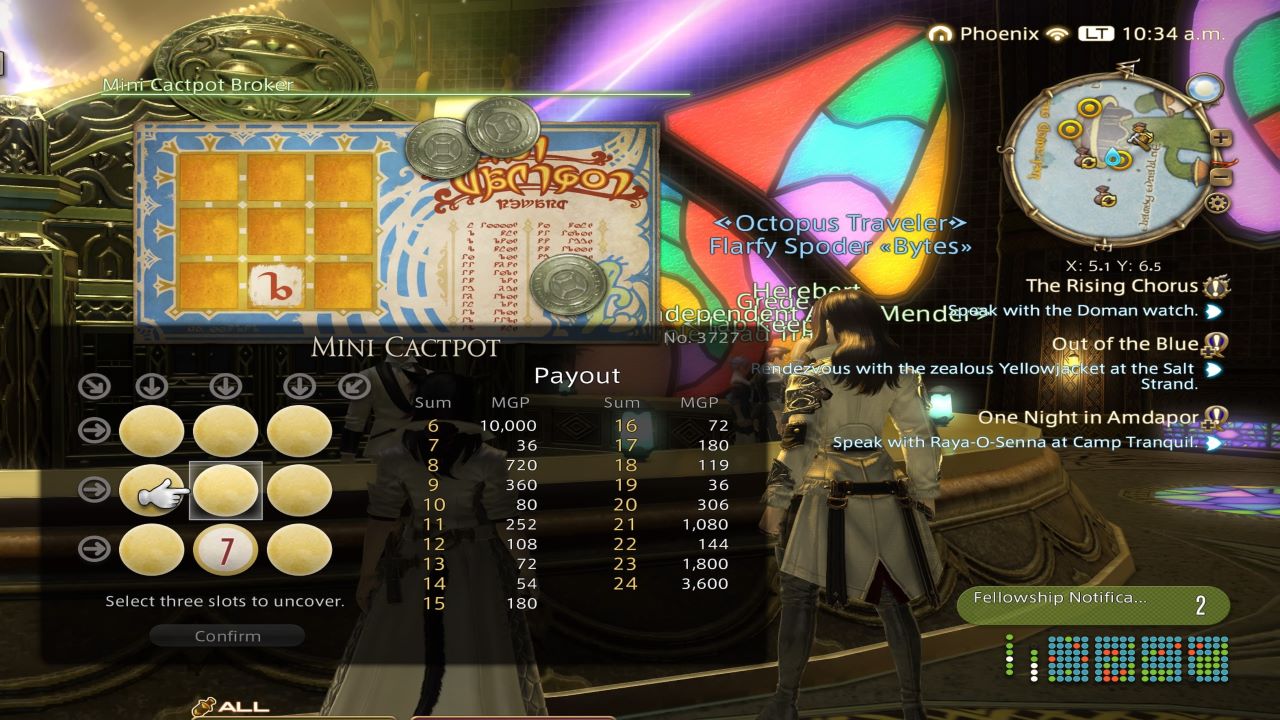 FFXIV Mini Cactpot Strategy Guide | Attack of the Fanboy