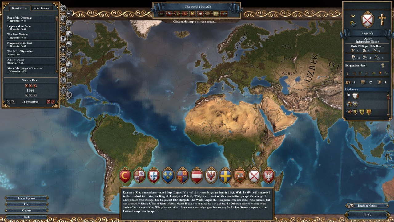 Best Starting Nations in Europa Universalis 4 | Attack of the Fanboy