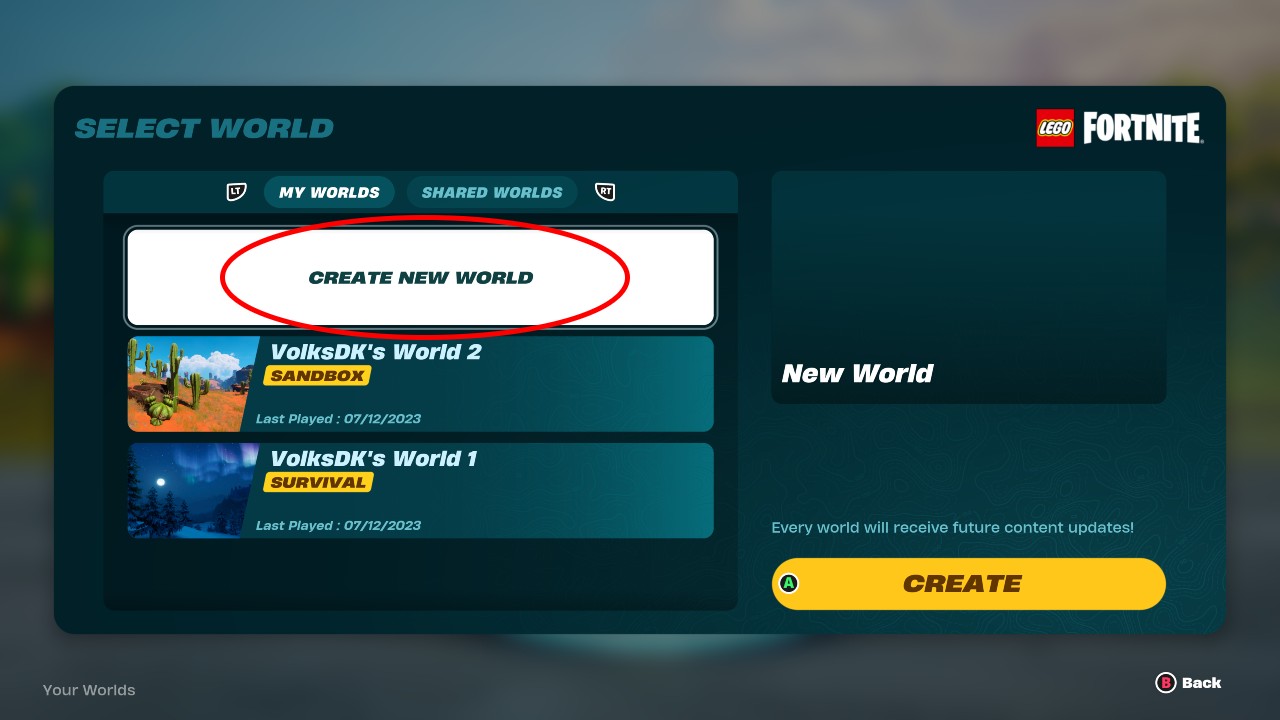 How to Create and Play in a Sandbox World in LEGO Fortnite | Attack of ...