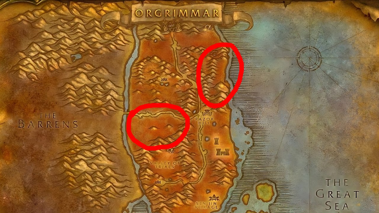 All Bloody Frenzy Locations in WoW Season of Discovery | Attack of the ...