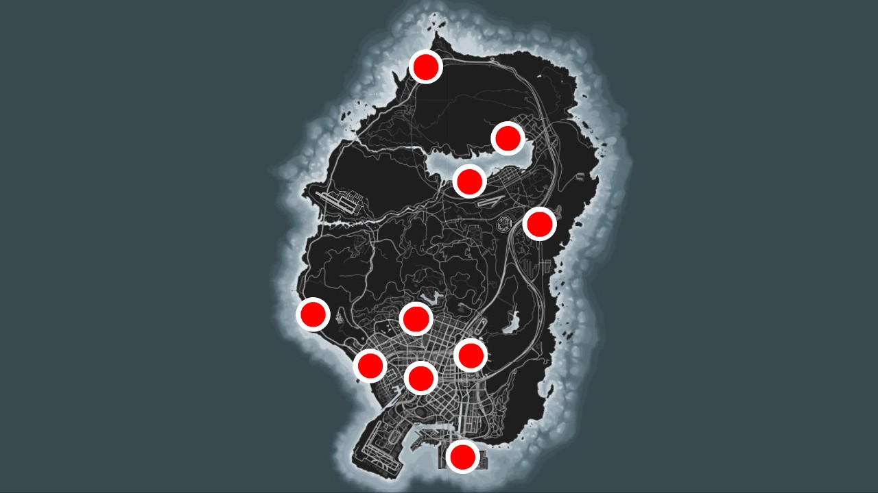 All GTA Online Crime Scene Locations | Attack of the Fanboy