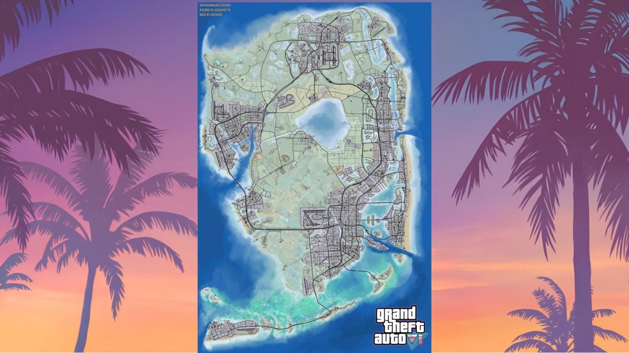 This Leaked GTA 6 Map is Probably Real Based on Trailer Gameplay ...