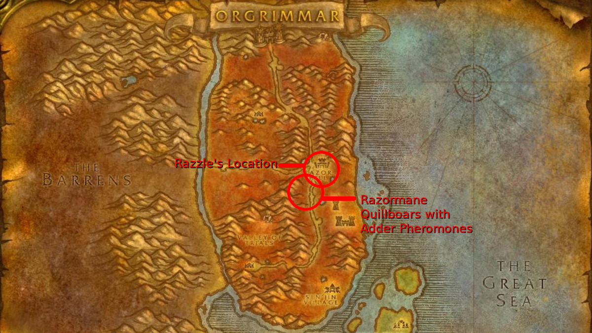 How to Get an Adder Snake for Razzil in WoW Classic: Season of ...