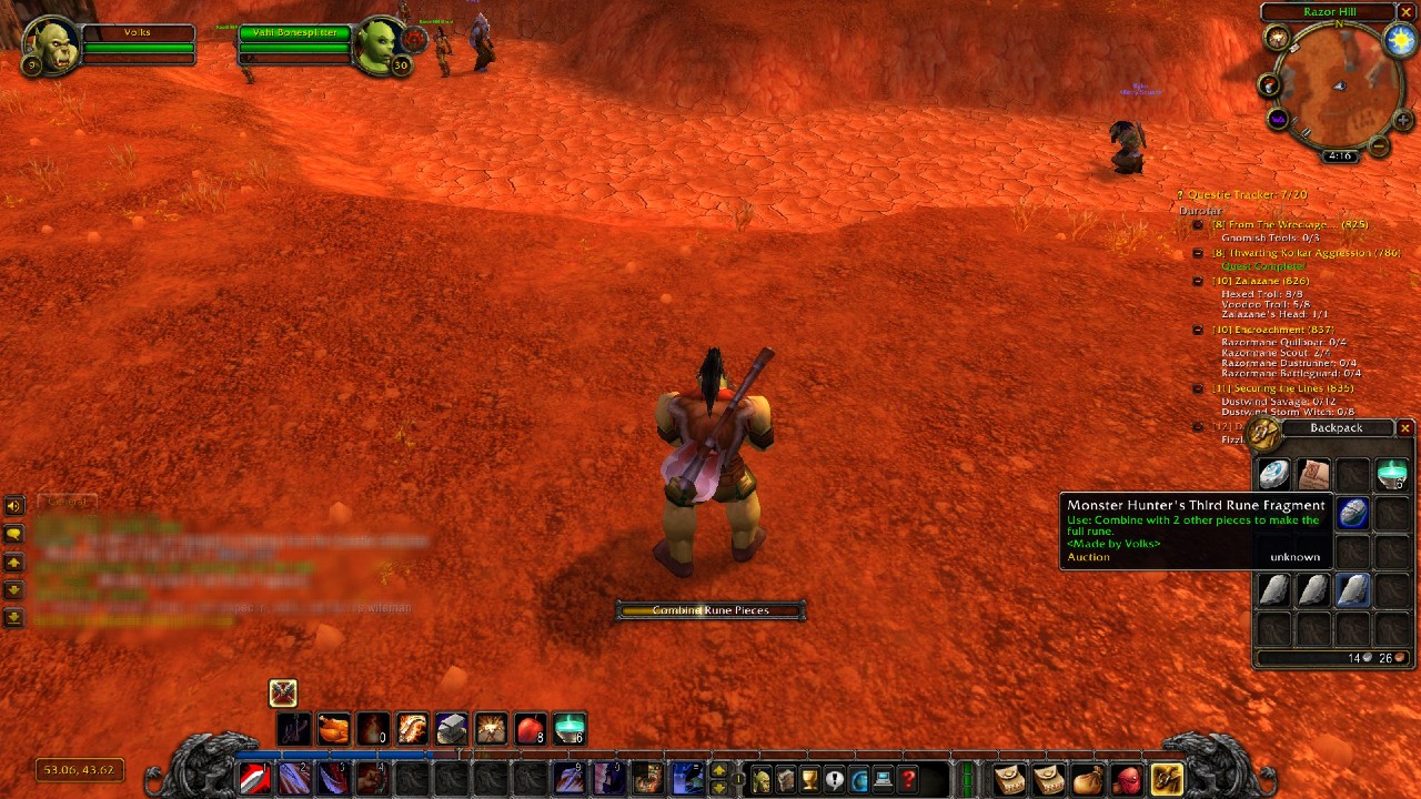 Where to Hand in Severed Harpy, Quilboar, and Centaur Head in WoW ...