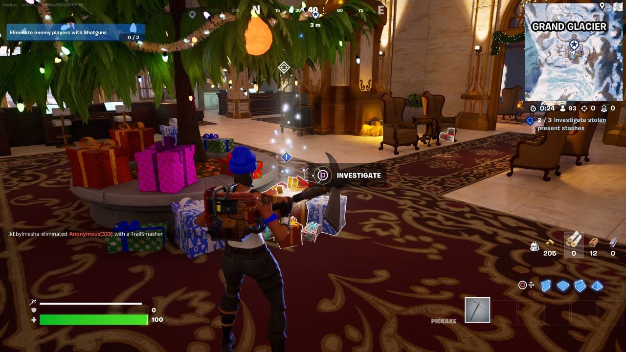 How to Investigate Stolen Present Stashes in Fortnite | Attack of the ...
