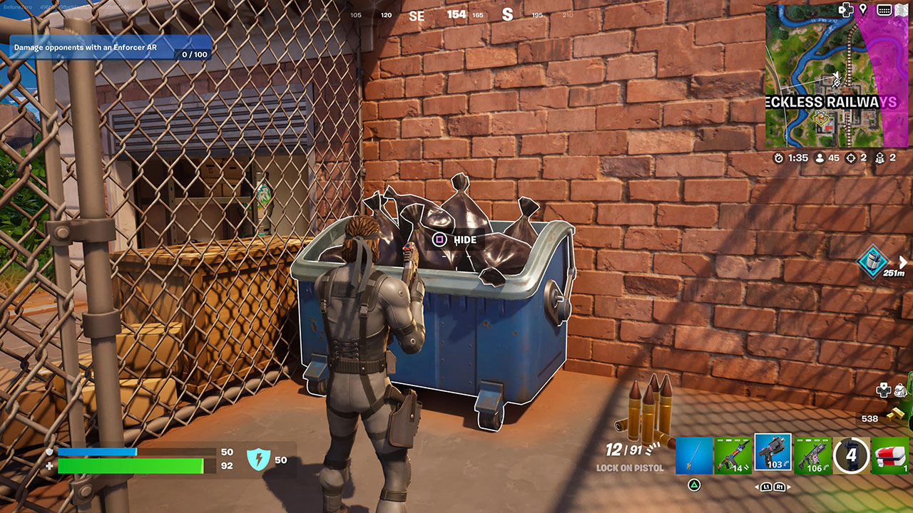 All Fortnite Hiding Spot Locations for the Old Solid Snake Quest ...