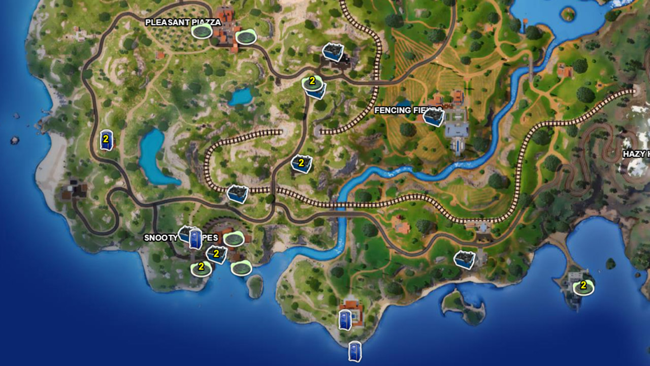 All Fortnite Hiding Spot Locations for the Old Solid Snake Quest ...