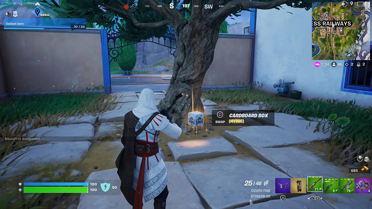 Fortnite Cardboard Box Locations and Best Hiding Spots: How to Hide in ...