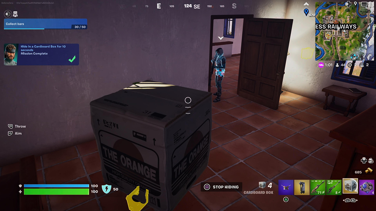 Fortnite Cardboard Box Locations and Best Hiding Spots: How to Hide in ...