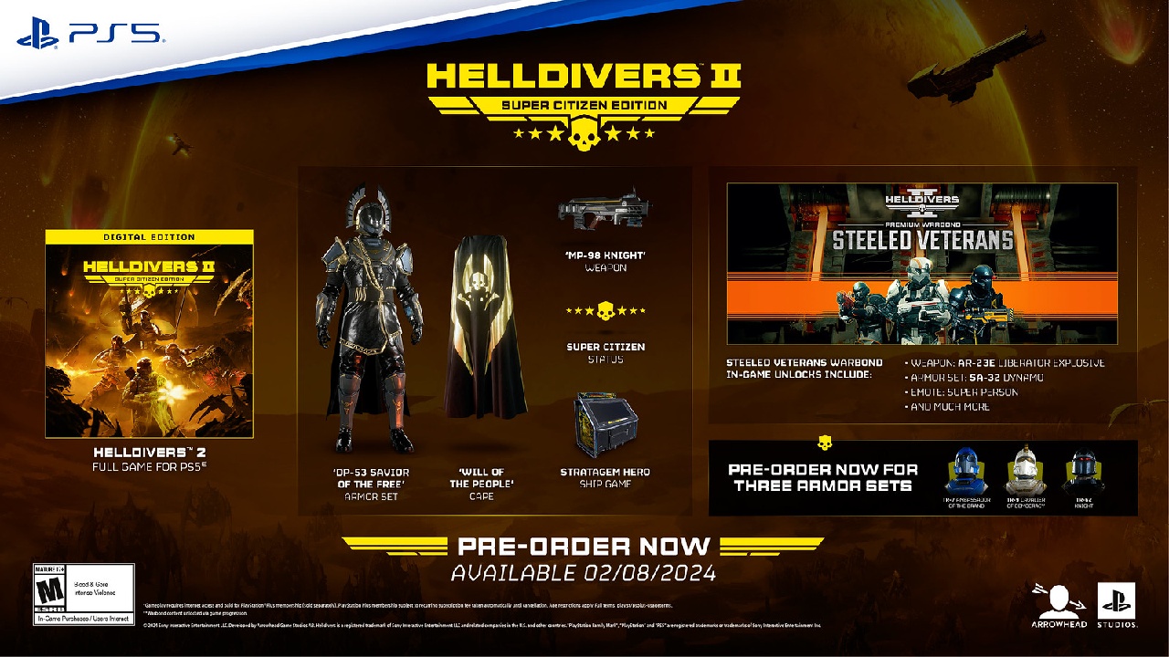 Helldivers 2: Pre-Order Bonuses and All Editions, Explained | Attack of ...